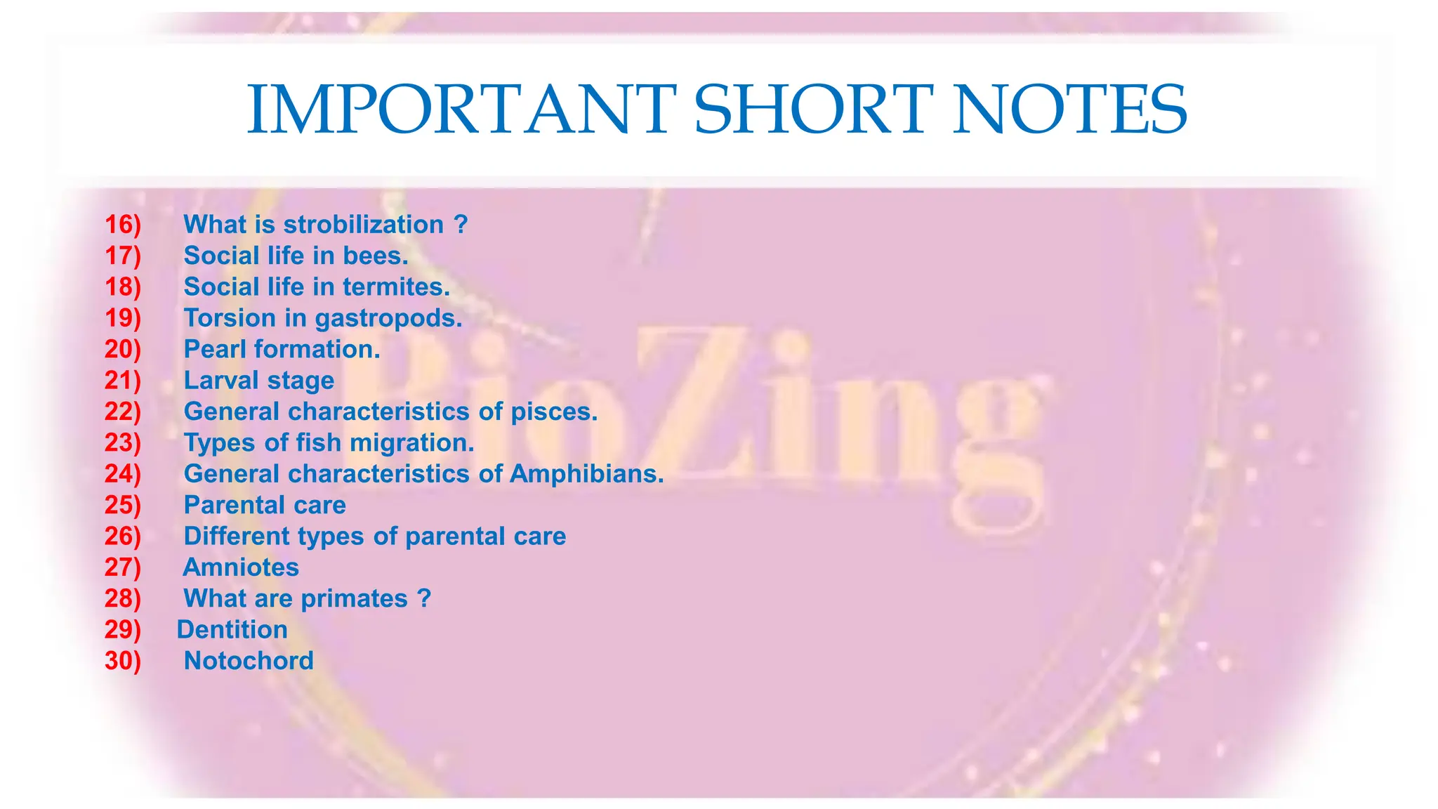 zoology bsc 1st sem question for exam.pptx