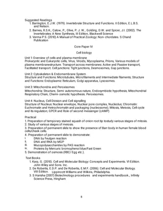 Zoology syllabus and +3 zoology ,basic science zoology and | PDF