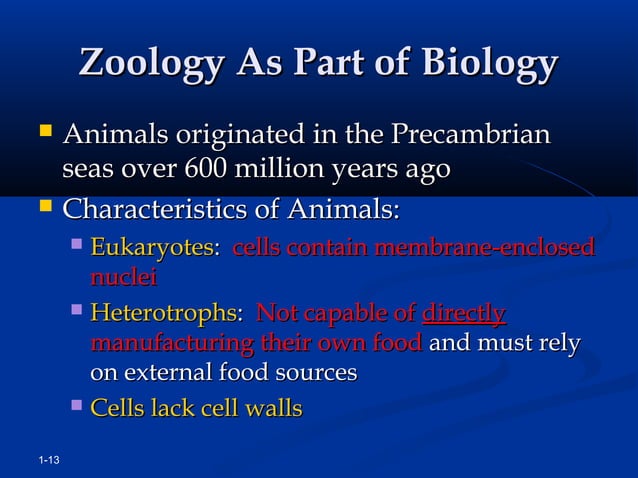 Zoology introduction | PPT