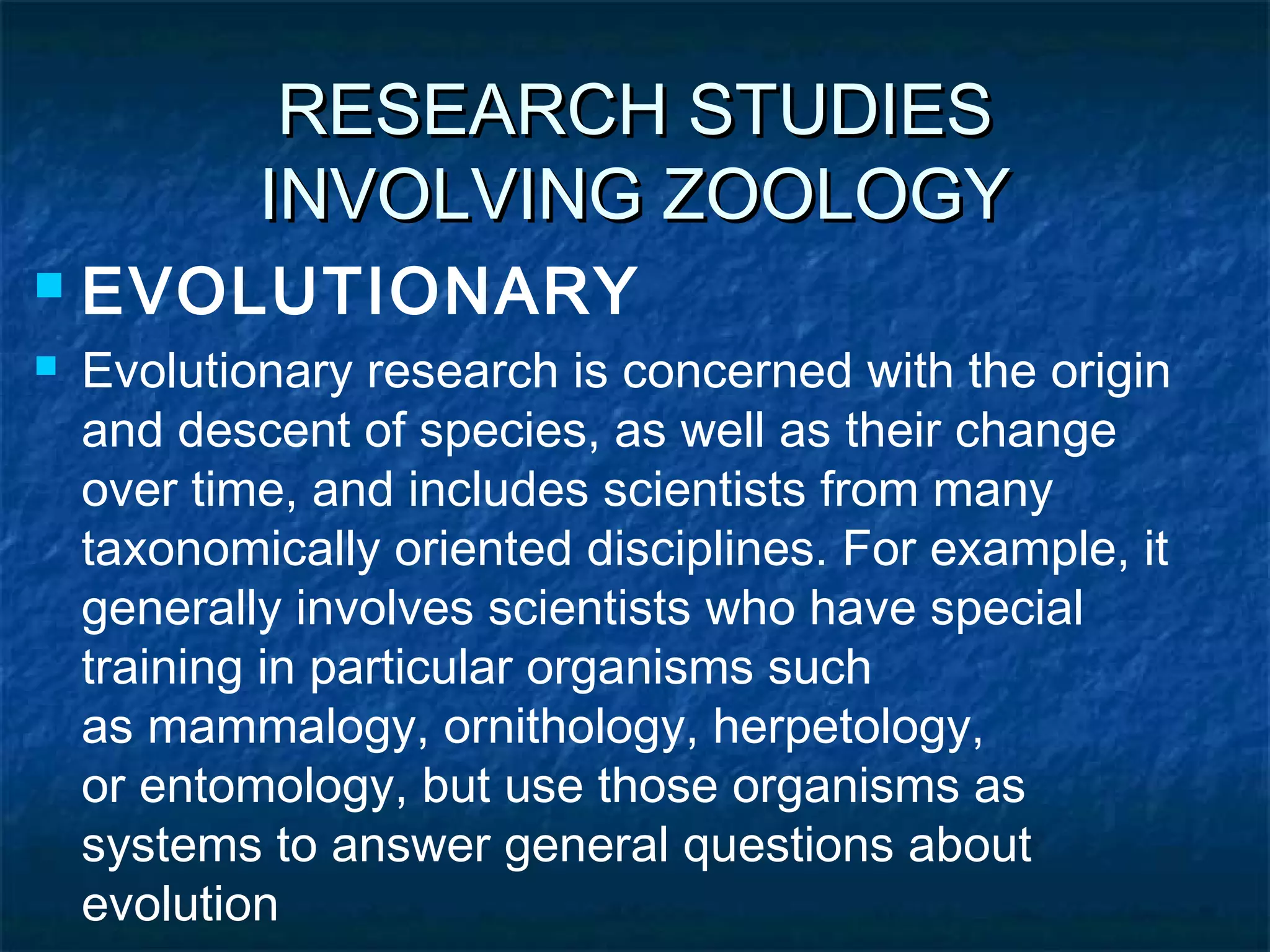 Zoology introduction (1) | PPT