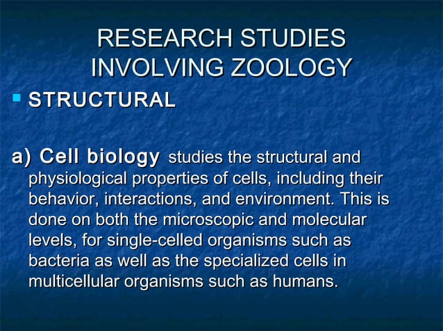 Zoology introduction (1) | PPT | Biological Sciences | Science