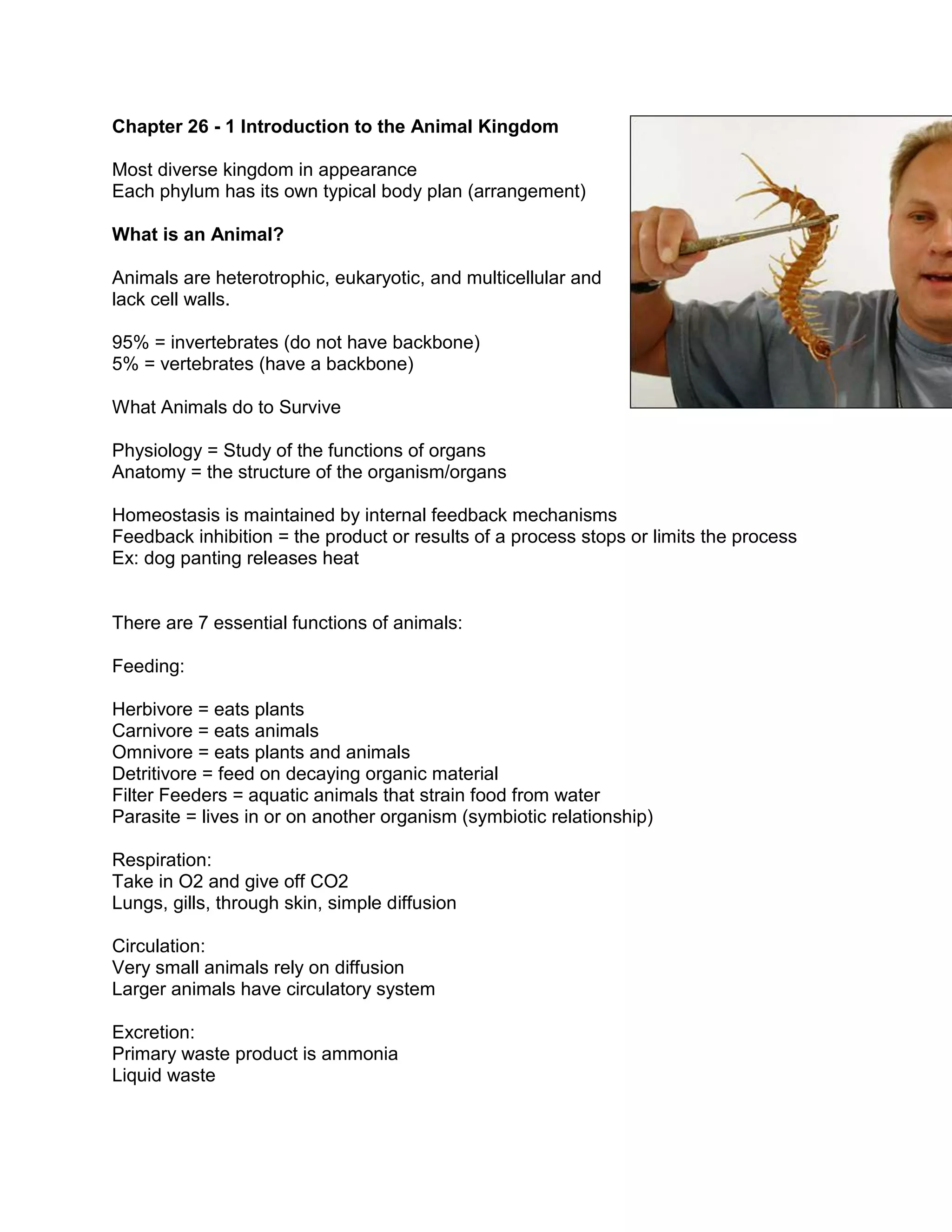 Zoology kingdom animalia | PDF