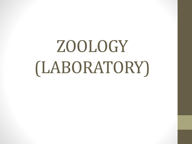 Zoology (laboratory) coverage | PPTX