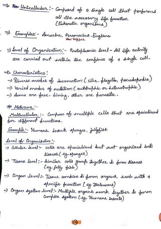 JNVU BSc (Nep.) Zoology Unit I English medium Notes | PDF