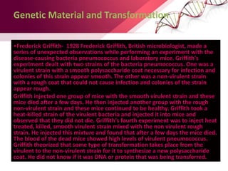 DNA as genetic material | PPTX | Genetics | Science
