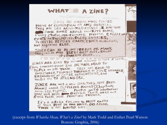 Zoom Into Zines | PPT