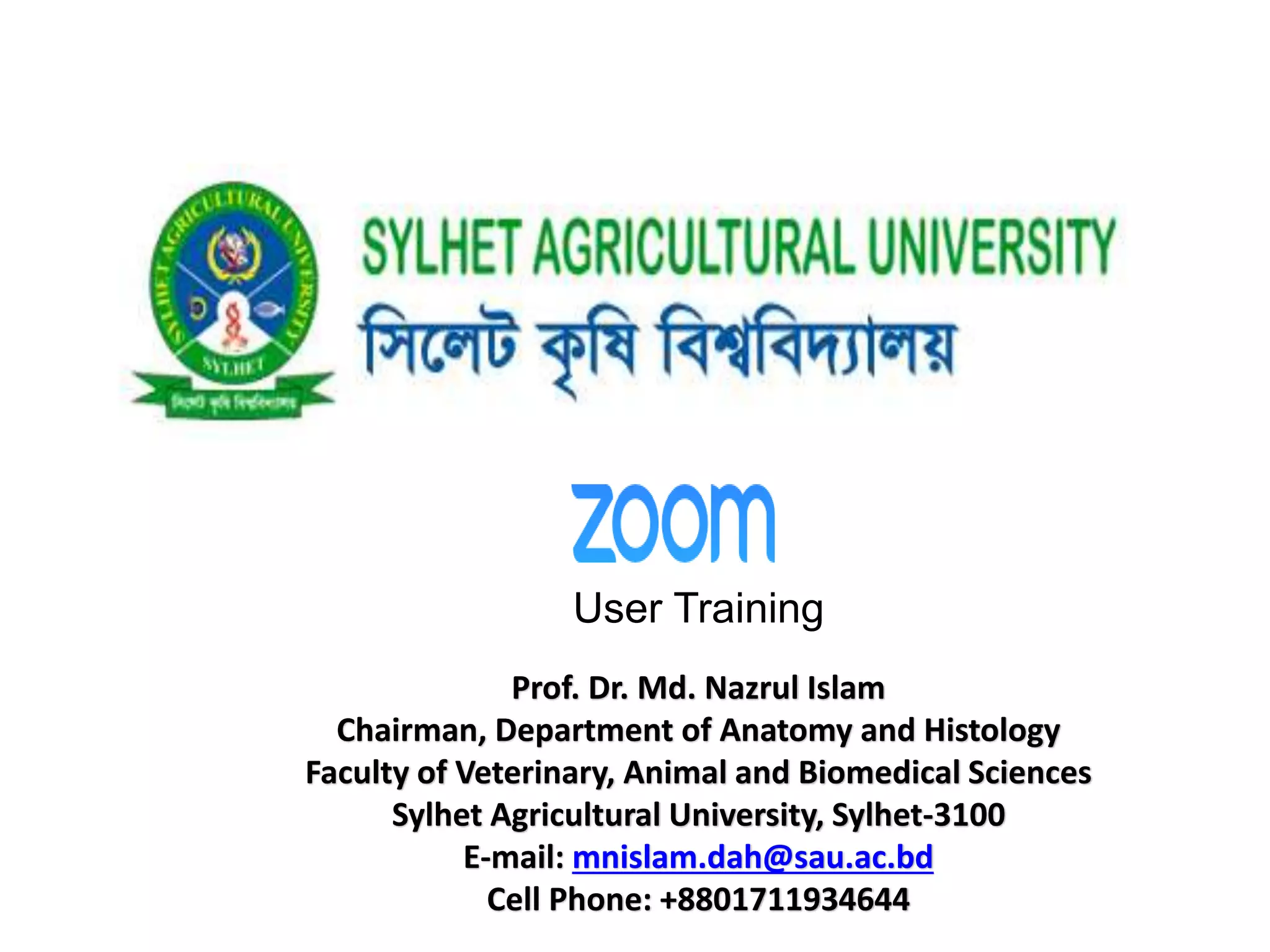 Zoom meeting-presentation or How to conduct Online Class | PPTX