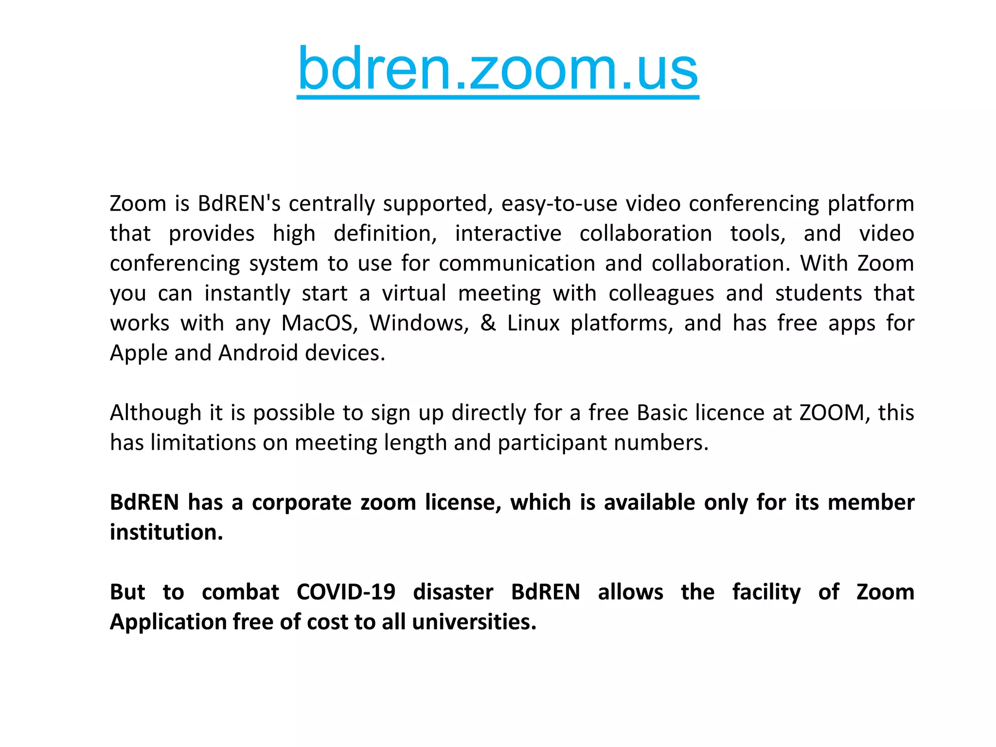 Zoom meeting-presentation or How to conduct Online Class | PPTX