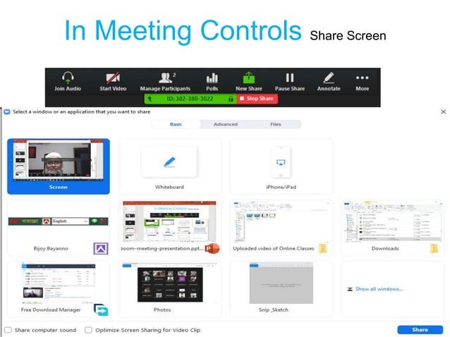 Zoom meeting-presentation or How to conduct Online Class | PPT