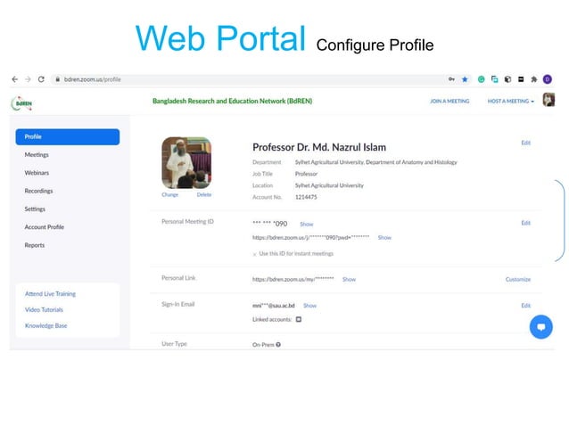 Zoom meeting-presentation or How to conduct Online Class | PPT