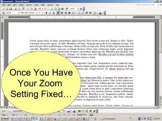Zoom Vs. Font Size | PPT