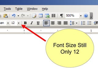 Zoom Vs. Font Size | PPT