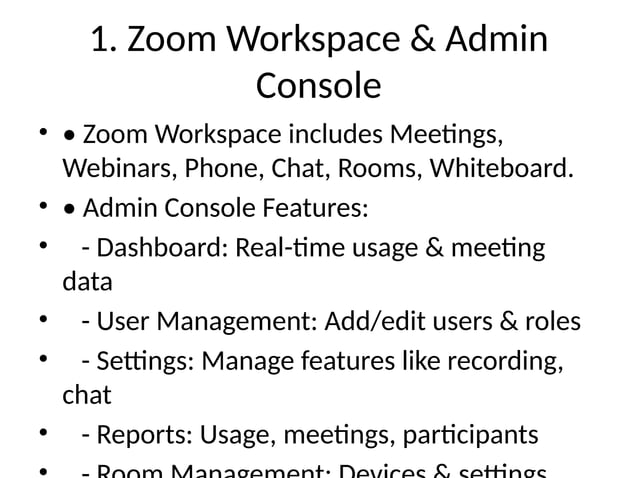 Zoom Admin Training Presentation Slide For It Pptx