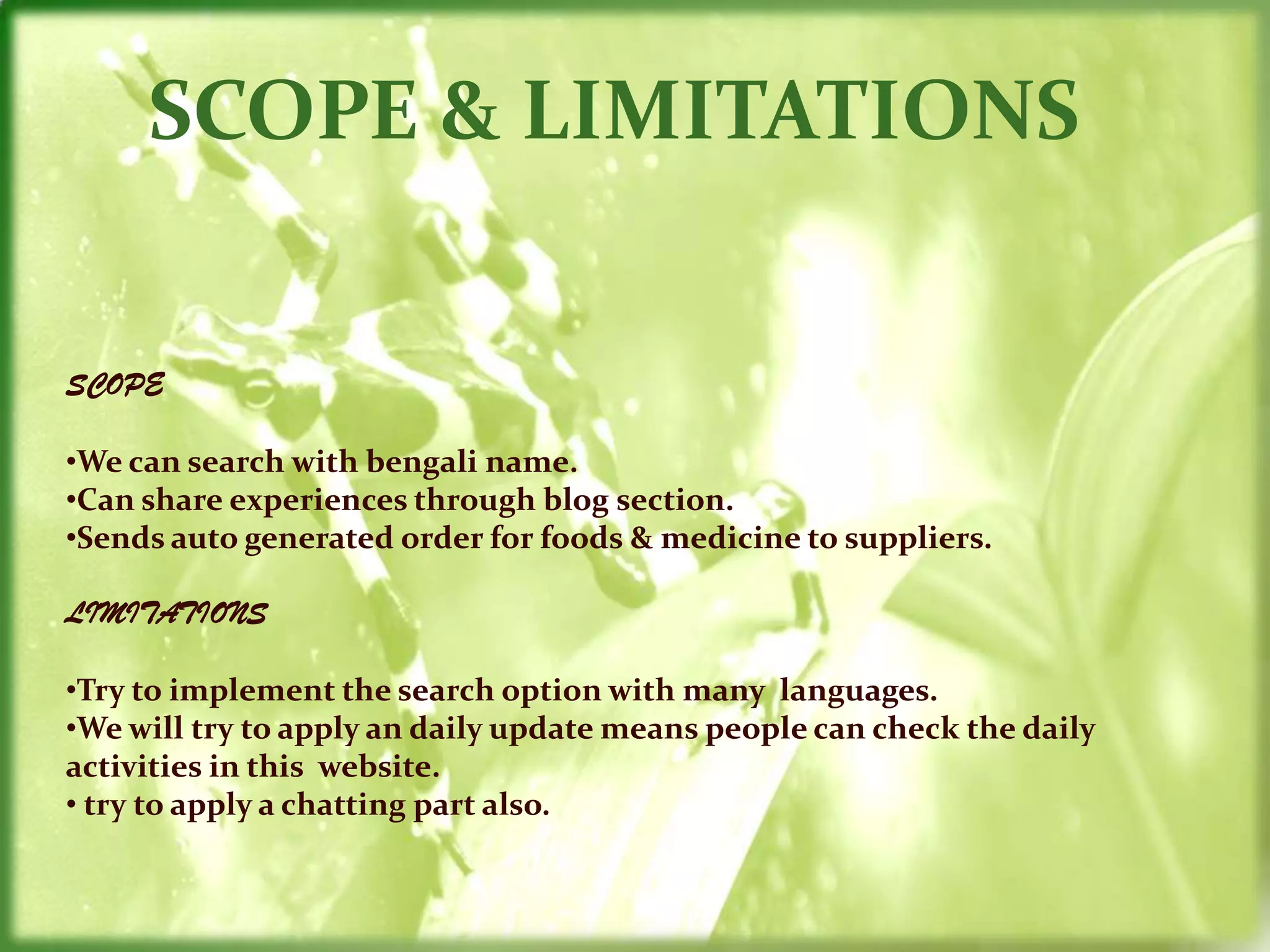 Zoo management system | PPTX