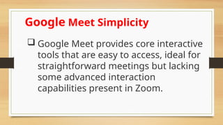 ZOOM AND GMEET.pptx ZOOM and gmeet in prof educ | PPTX