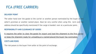 INCOTERMS 2020. Bussiness import export. | PPTX