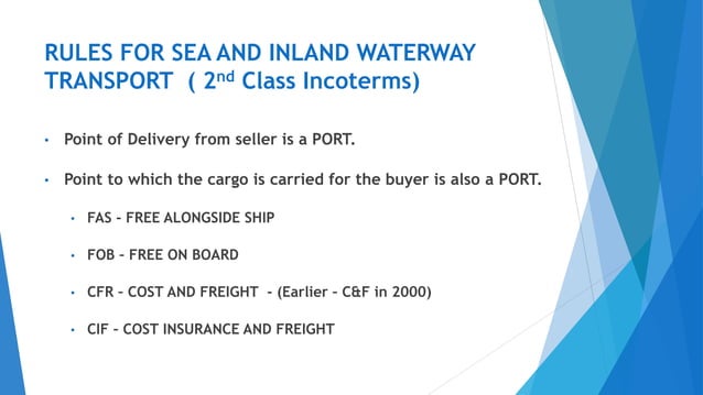 INCOTERMS 2020. Bussiness import export. | PPTX