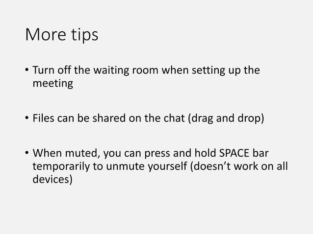 Zoom - tips and tricks for getting started | PPT