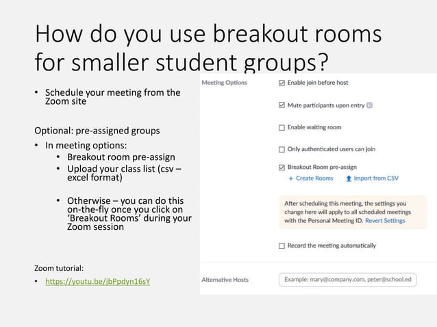 Zoom - tips and tricks for getting started | PPT
