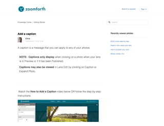 Zoomforth Knowledge Center | PDF | Business | Business and Finance