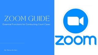 How to Guide - Zoom | PPT