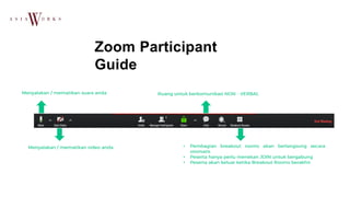 Zoom Guideline for beginner and online participant | PPT