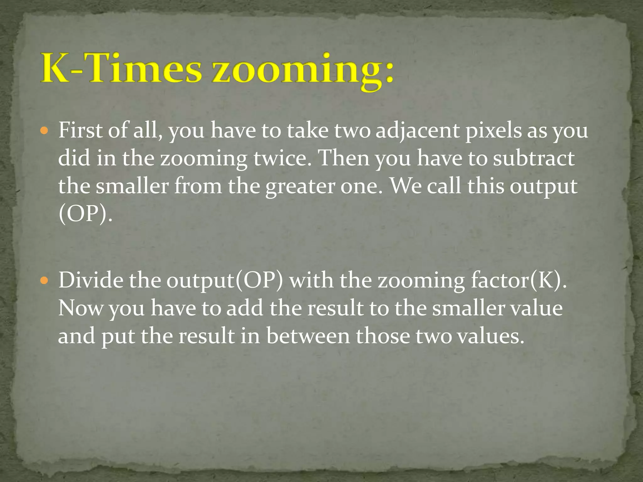 Zooming and Its Types | PPTX