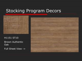 Zoom Interiors by Egger & DixiePly | PPT