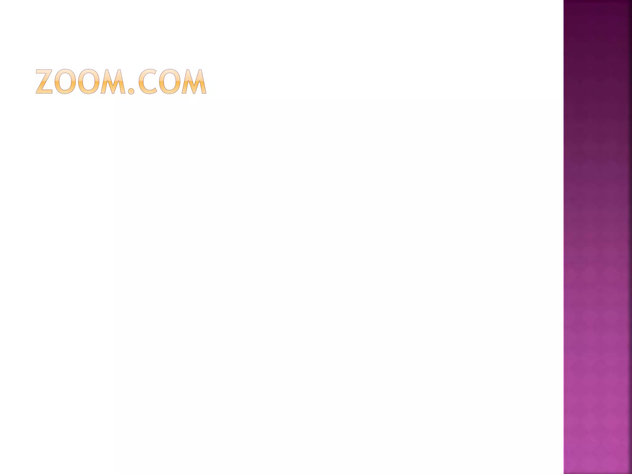 Zoom introduction | PPTX