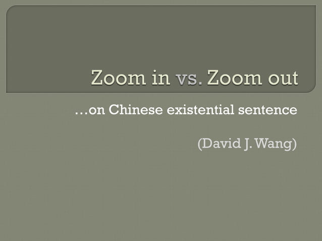 Zoom in vs. zoom out | PPT