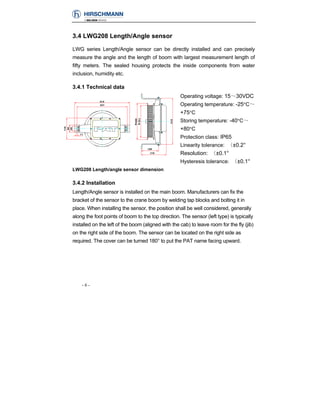 Zoomlion hirschmann hc4900 load moment indicator user manual | PDF