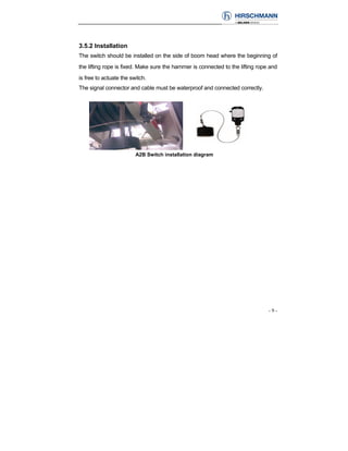 Zoomlion hirschmann hc4900 load moment indicator user manual | PDF