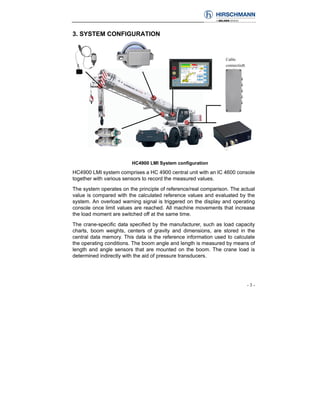 Zoomlion hirschmann hc4900 load moment indicator user manual | PDF