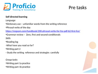 pre task ppt FCE required by participant | PPT