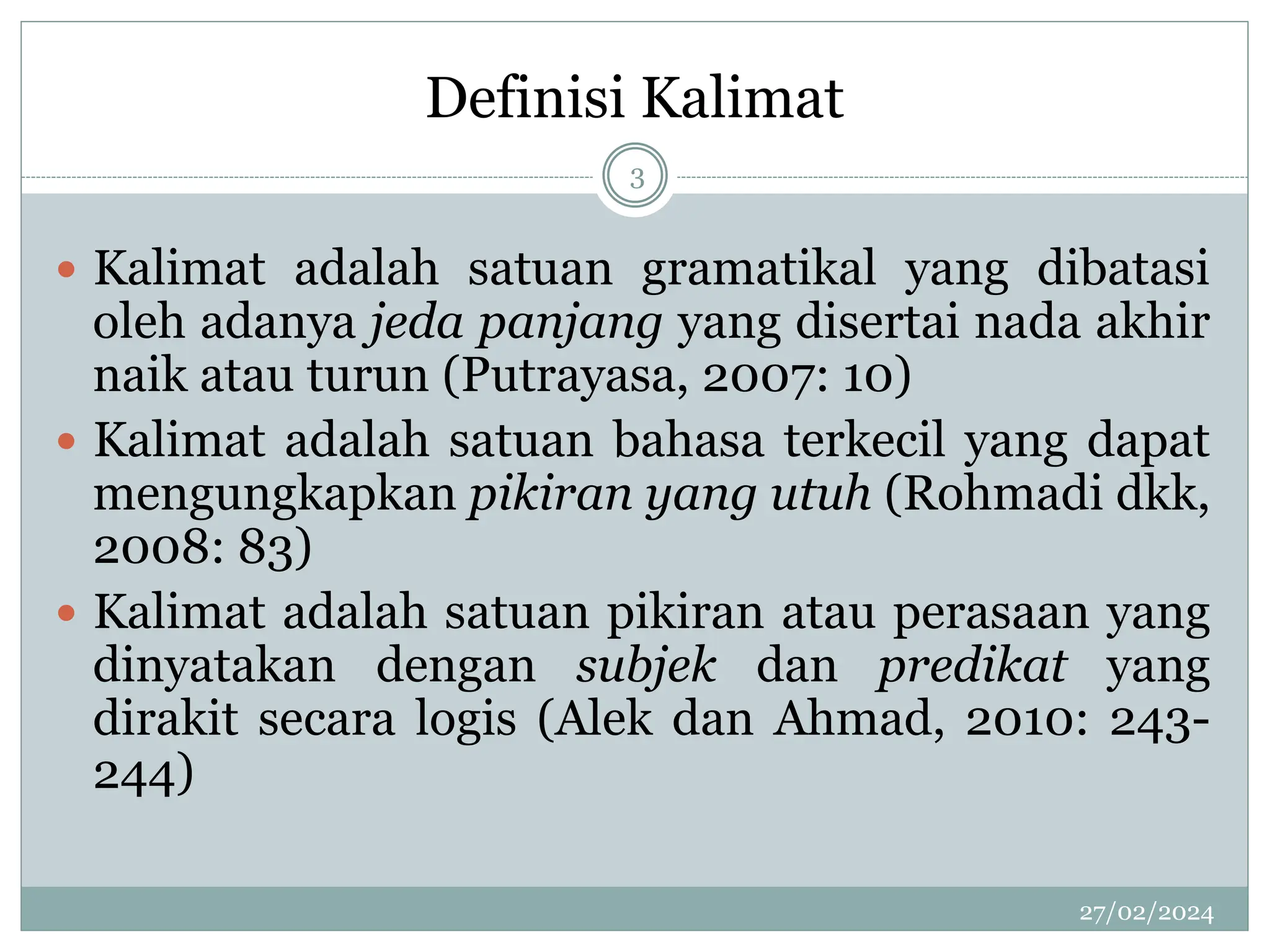 ZOOM Struktur Kalimat Minimum Karakter Empat | PPTX