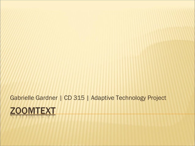 Zoomtext | PPT