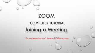 Zoom Computer tutorial (Email invite) | PDF