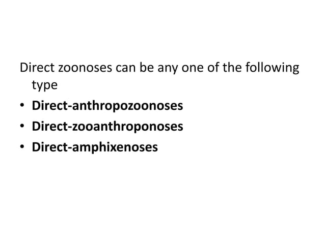 Zoonoses | PPTX | Infectious Diseases | Diseases and Conditions