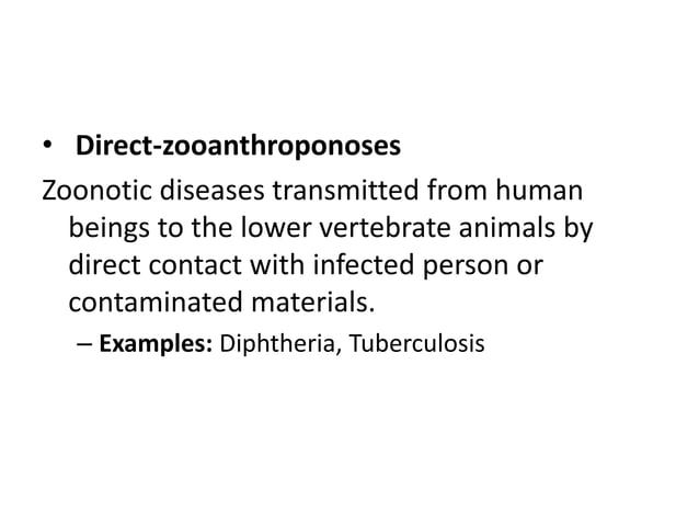 Zoonoses | PPTX | Infectious Diseases | Diseases and Conditions