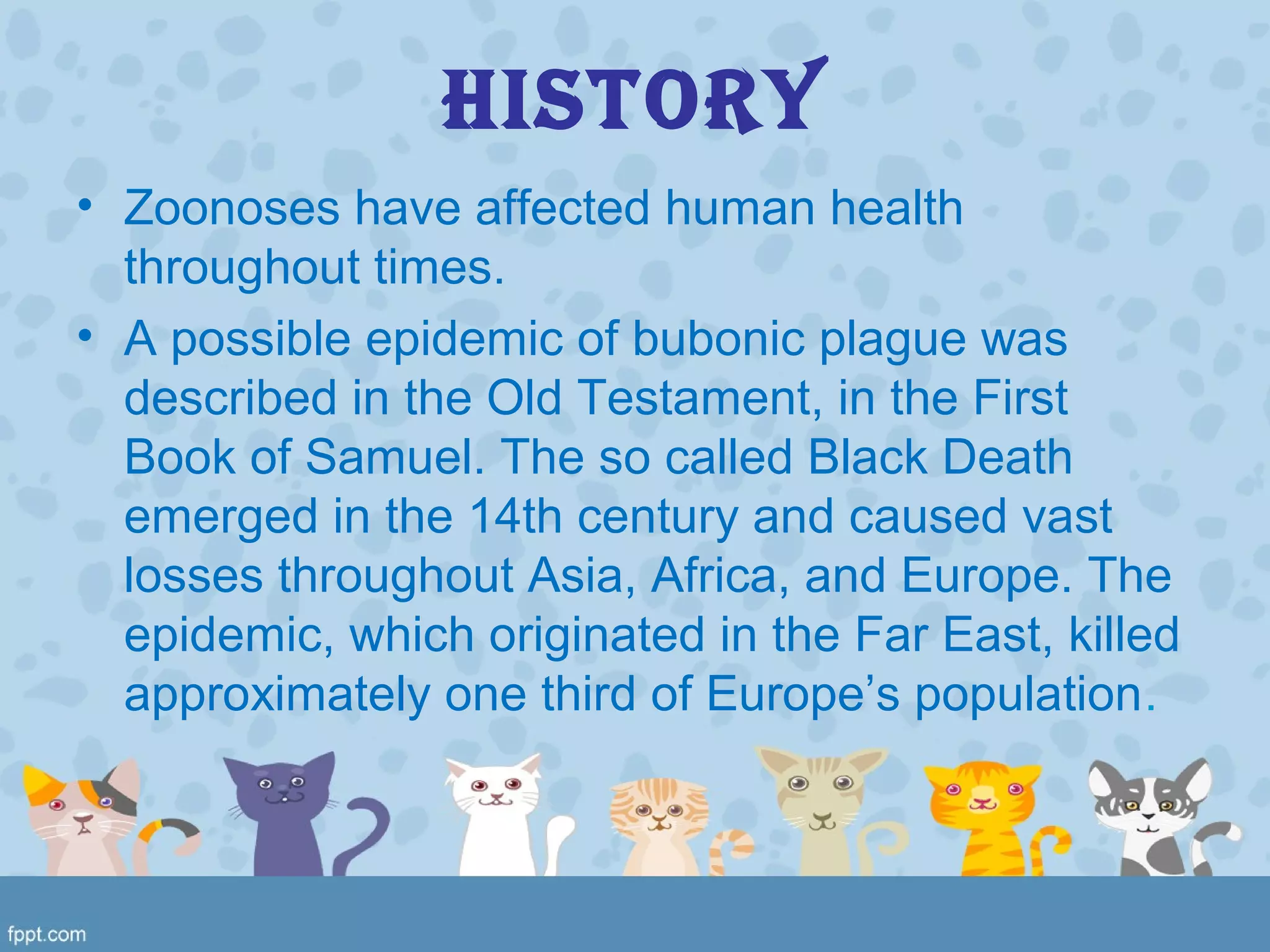 Zoonosis history and bacterial zoonotic diseases | PPT