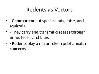 Zoonosis and Rodent-Borne Diseases Rodent-Borne Diseases: A Zoonotic Perspective Understanding ...