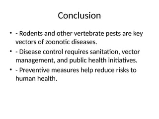 Zoonosis and Rodent-Borne Diseases Rodent-Borne Diseases: A Zoonotic Perspective Understanding ...