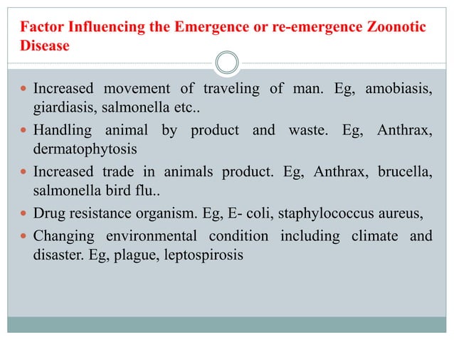 Important Zoonotic disease and its prevention and control By: Dr.Manoj ...