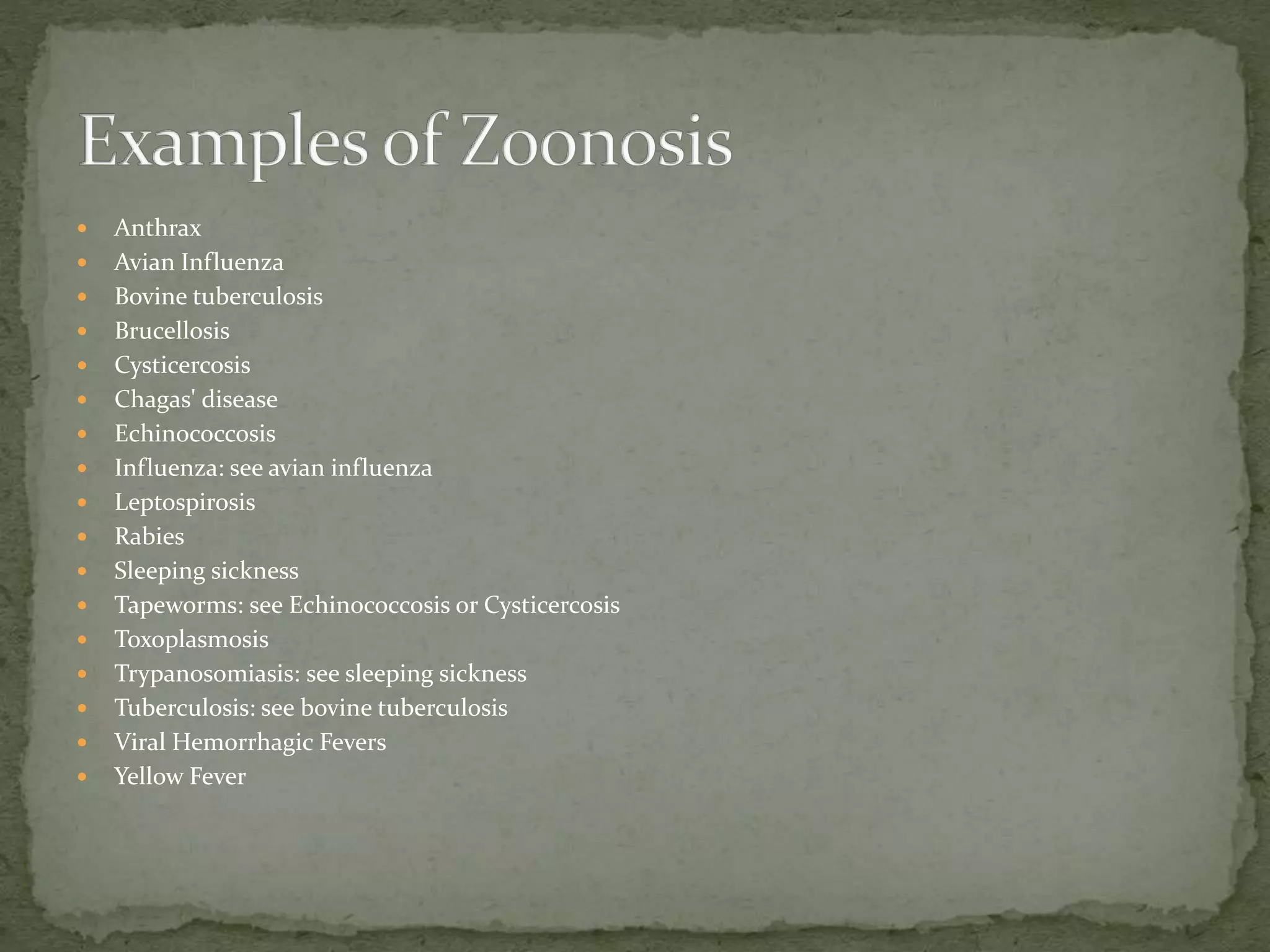 Zoonotic disease introduction | PPTX