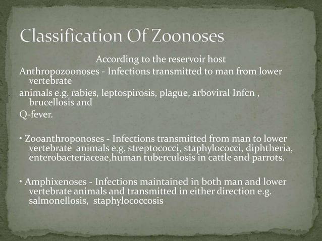 Zoonotic disease introduction | PPTX