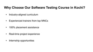 Zoople Technologies_ Software Testing Course in Kochi (1).pptx