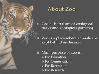 Zoo presentation.... | PPTX