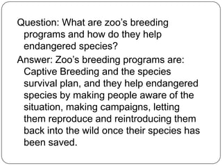 Zoo project 7c | PPTX