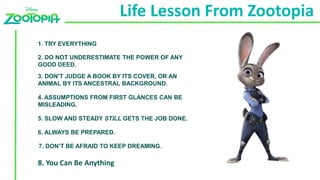Lesson Learned From Zootopia Movie | PPTX