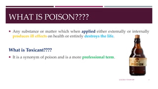 Zootoxins - Scorpion, Spider, Toads and Fish Toxins by Dr. Mohan B R | PPTX